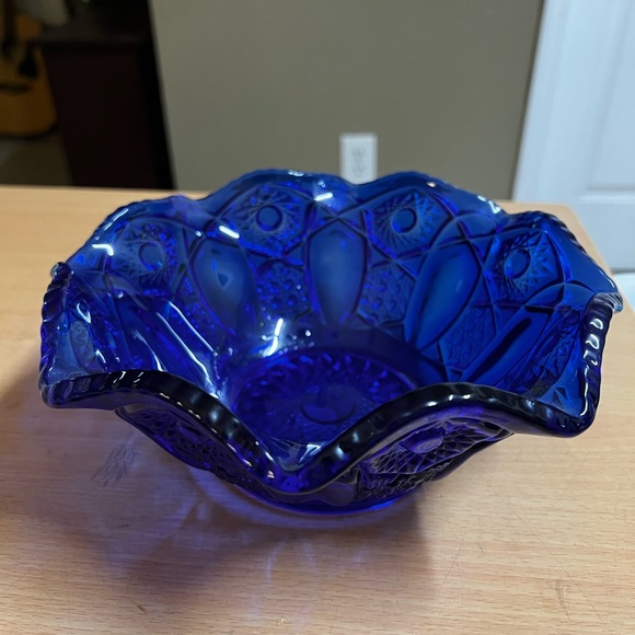 imperial | Accents | Cobalt Blue Bowl Imperial Glass Octagon | Poshmark